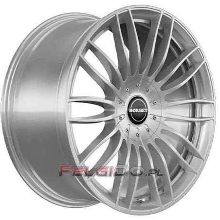 Borbet Cw Srebrne Felgi Aluminiowe Niemieckie Alufelgi