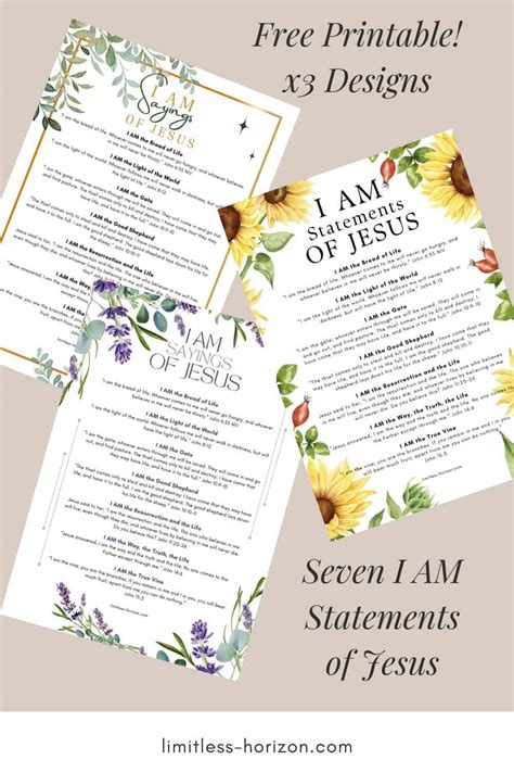 The I Am Statements Of Jesus In The Gospel Of John Limitless Horizon