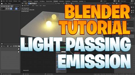 Blender Beginner Series No 147 Easy Light Passing Emission Nodes