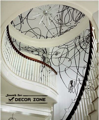 Creative Staircase Wall Decor Ideas With Paint And Wallpaper