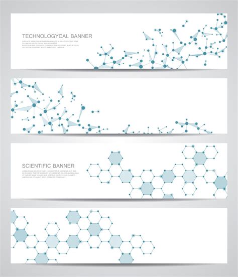 现代科学分子结构矢量横幅设计图片 矢量现代科学分子结构横幅设计素材 高清图片 摄影照片 寻图免费打包下载