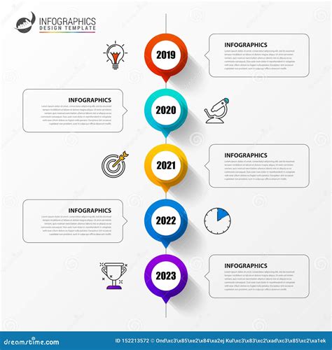 Plantilla Del Dise O De Infographic Concepto De La Cronolog A Con