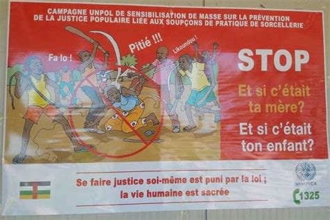 Centrafrique lutte contre la justice populaire dans la commune de Bégoua