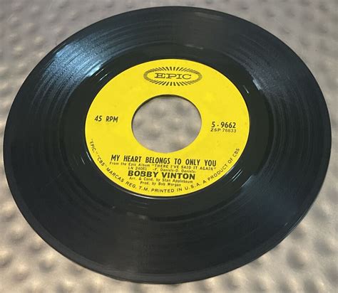 Bobby Vinton My Heart Belongs To Only You Warm And Tender 45RPM 5