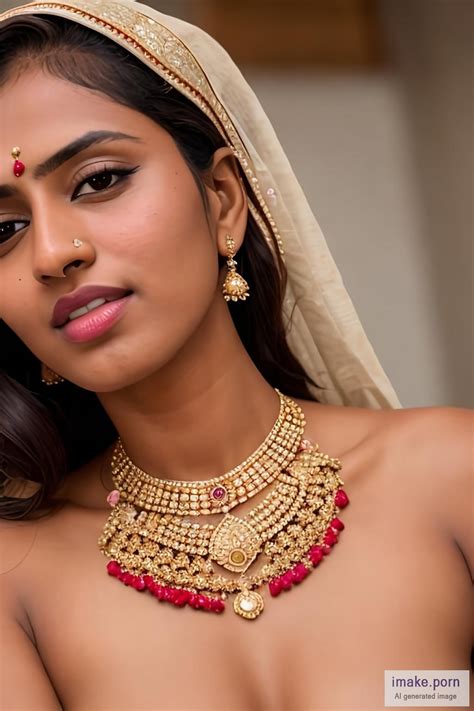 IMake Porn Indian Girl Jewellery Naked Messed Hairs Shaved Pussy Bride
