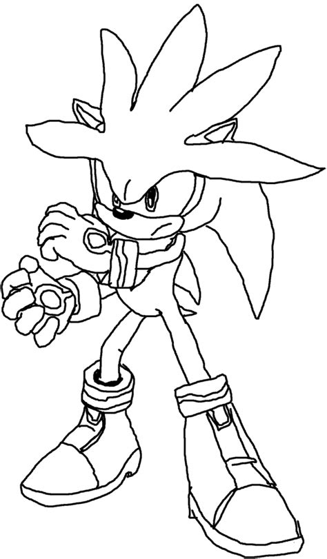 Sonic Silver Coloring Pages Clip Art Library