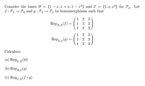 solved calculte the representation of the homomorphisms with