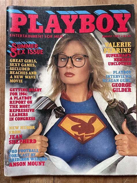Vintage Playboy Magazine August Valerie Perrine Debbie Boostrom Hot