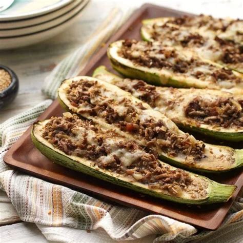 Abobrinha Recheada Carne Moída Recette