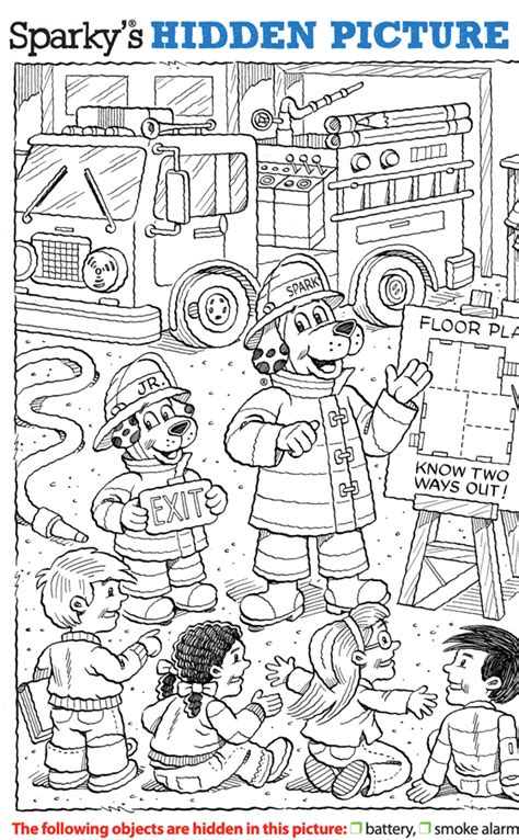 Fire Drill Coloring Pages