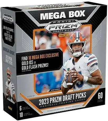 NFL Panini 2023 Prizm Draft Picks Football Trading Card MEGA Box 6
