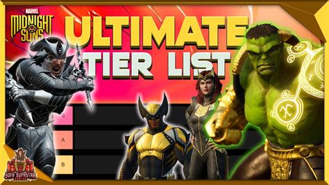 Midnight Suns Ultimate Tier List All Characters Ranked After