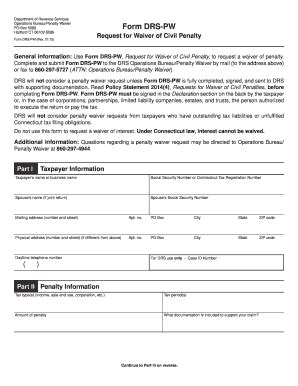 2015 Form CT DRS DRS PW Fill Online Printable Fillable Blank PdfFiller