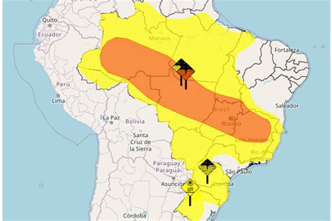 Inmet Emite Alerta Laranja De Chuva Intensa Para 8 Estados E O DF
