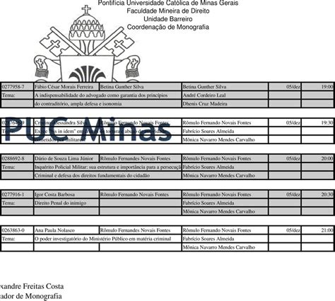COMPOSIÇÃO E HORÁRIOS DAS BANCAS EXAMINADORAS PDF Free Download