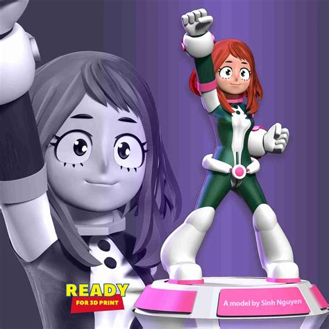 Ochaco Uraraka Fanart 3d Models Download Creality Cloud