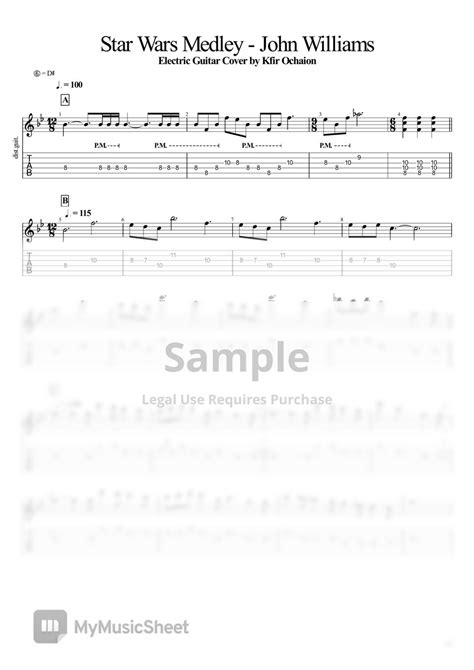 John Williams Star Wars Medley Sheets By Kfir Ochaion
