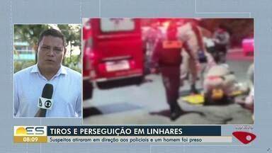Bom Dia ES Suspeitos atiram em direção a policiais durante