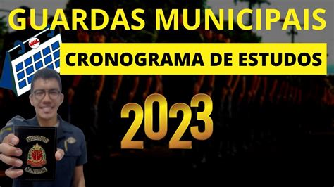 Cronograma De Estudos Guardas Municipais 2023 YouTube