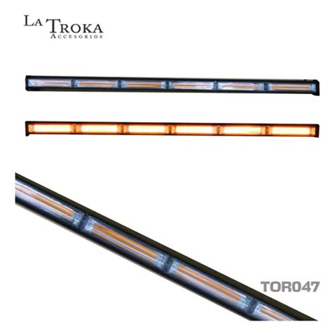 Barra Torreta Estrobo Código Led Cob 6 Módulos 15 Funciones Meses sin