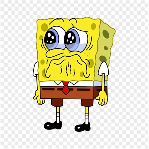 HD Spongebob Sad Crying Character Transparent PNG Citypng