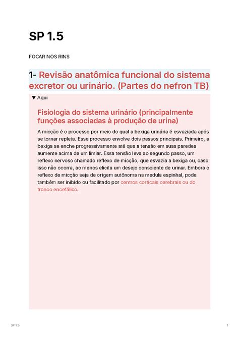SP 1 Resumo Guyton E Hall Fisiologia Medica 13 Ed SP 1 FOCAR