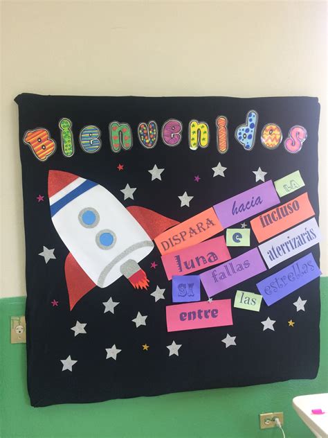 Boletin Bienvenida Decoraciones Para La Puerta Del Aula Pizarras De