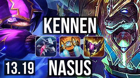 KENNEN Vs NASUS TOP 6 Solo Kills 7 1 0 300 Games Dominating