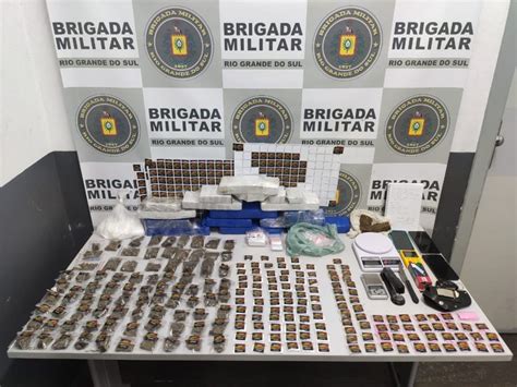 Brigada Militar prende dois homens por tráfico de drogas em Caxias do