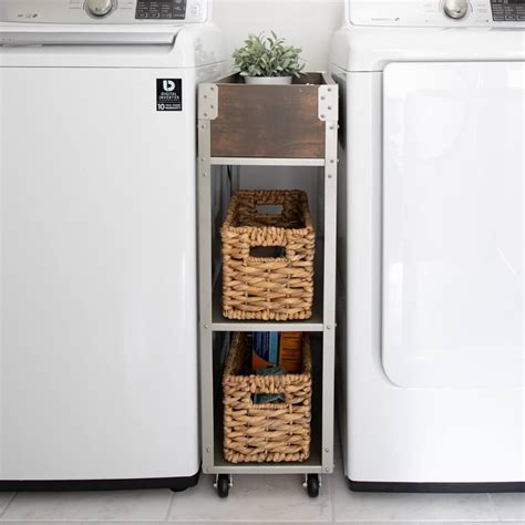 Smart Shelf Between Washer And Dryer Shoe Rack Design