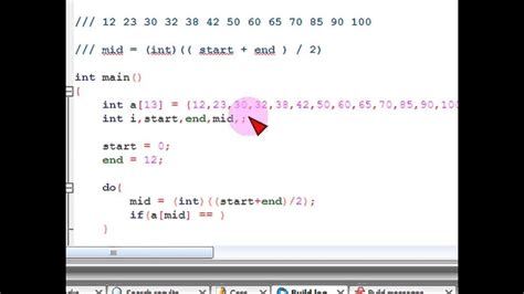 bangla c programming tutorial 47 binary search youtube