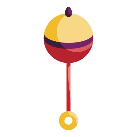 icono de sonajero de bebé estilo de dibujos animados 14936630 Vector
