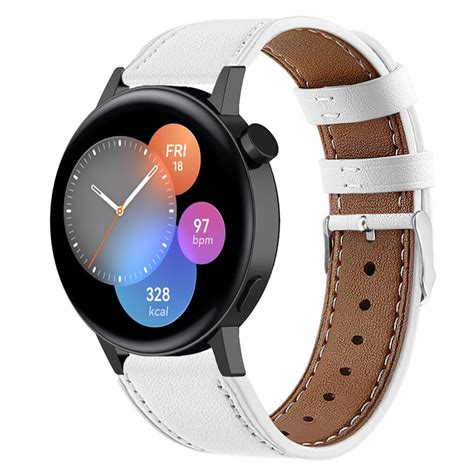Correa Cuero Huawei Watch Gt Mm Blanco Correasmartwatch Es