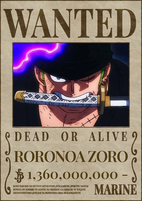 Pin By On One Piece Wanted Posters One Piece