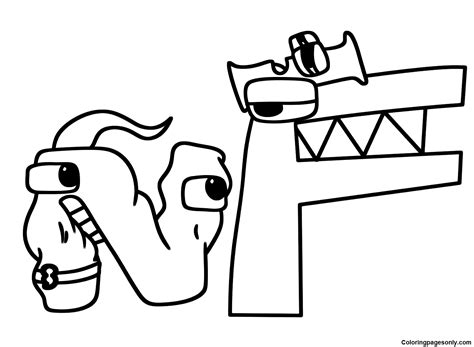 57 Páginas para colorir do alfabeto Lore ColoringPagesOnly