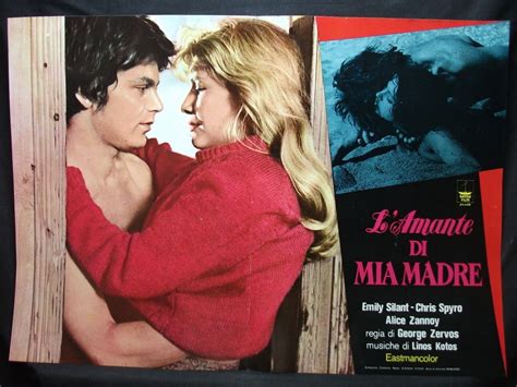 FOTOBUSTA CINEMA L AMANTE DI MIA MADRE E SILANT 1974 EROTICO