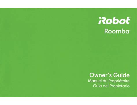 User Manual Irobot Roomba English Pages