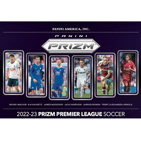 Panini Prizm Premier League Checklist Set Info Boxes