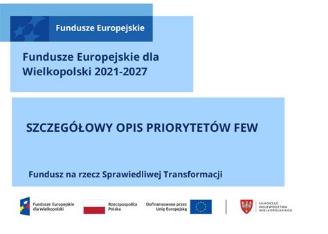Szczegółowy Opis Priorytetów Programu Fundusze Europejskie dla