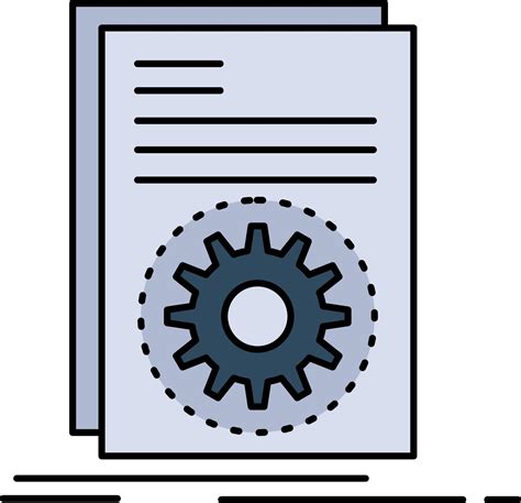 Code Executable File Running Script Flat Color Icon Vector 19176508