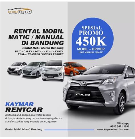 20 Rental Mobil Bandung Lepas Kunci Harga Murah 300K HargaPromosi Id