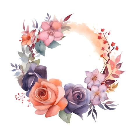 Premium Photo Colorful Floral Border With Spring Flowers And Blooms