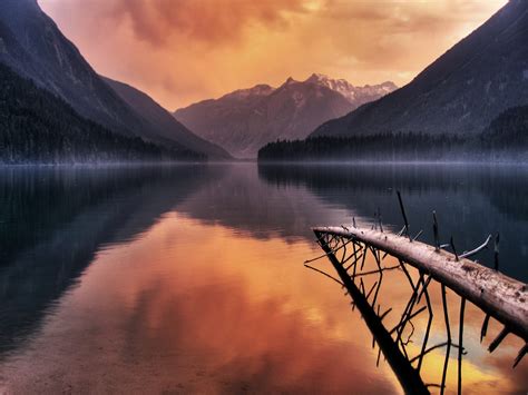 Wallpaper Sunlight Landscape Mountains Sunset Lake Water Nature