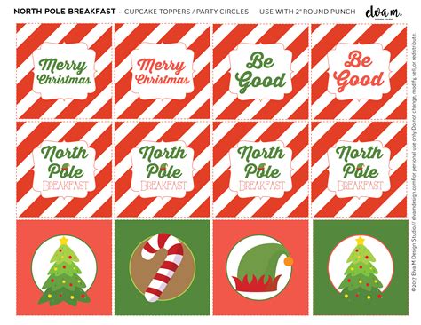 North Pole Breakfast Printables