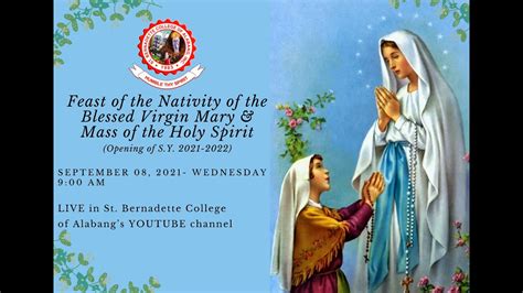 Holy Mass Feast Of The Nativity Of The Blessed Virgin Mary Youtube