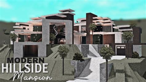 BLOXBURG Modern Hillside Mansion No Large Plot X Justineearly