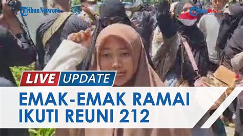 Tampang Emak Emak Peserta Reuni 212 Yang Enggan Dibubarkan Marahi