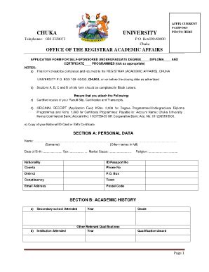 Chuka University Admission Letters Complete With Ease AirSlate SignNow