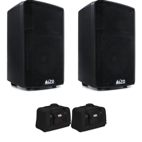 Alto Professional TX308 350W 8 Inch Powered Speaker Pair With Bags