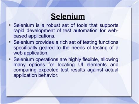 selenium ppt